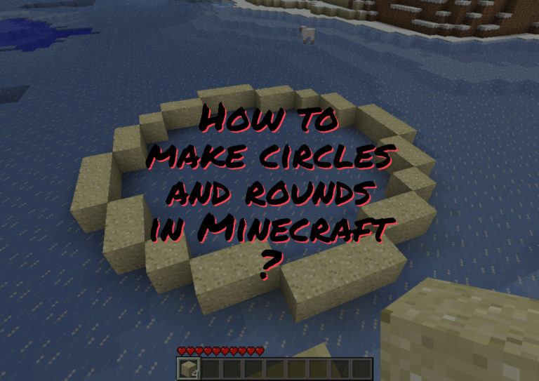 How To Make Circles And Rounds In Minecraft ? - Minecraft Tutos