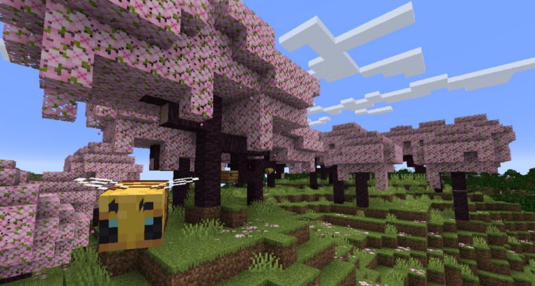Minecraft Kirschblüten-Biom : Entdecke Dieses Neue Biom Aus Update 1.20 ...